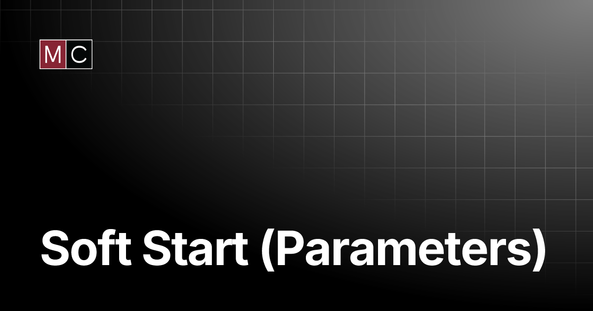 Soft Start (Parameters) | Dryer Operations | Mathews Company