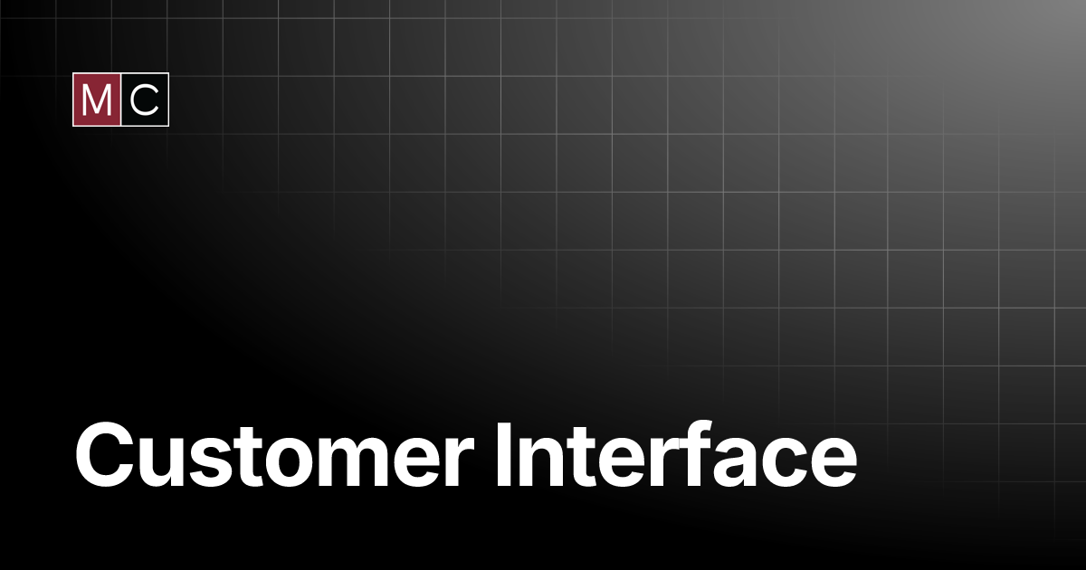 Customer Interface | Mathews Company