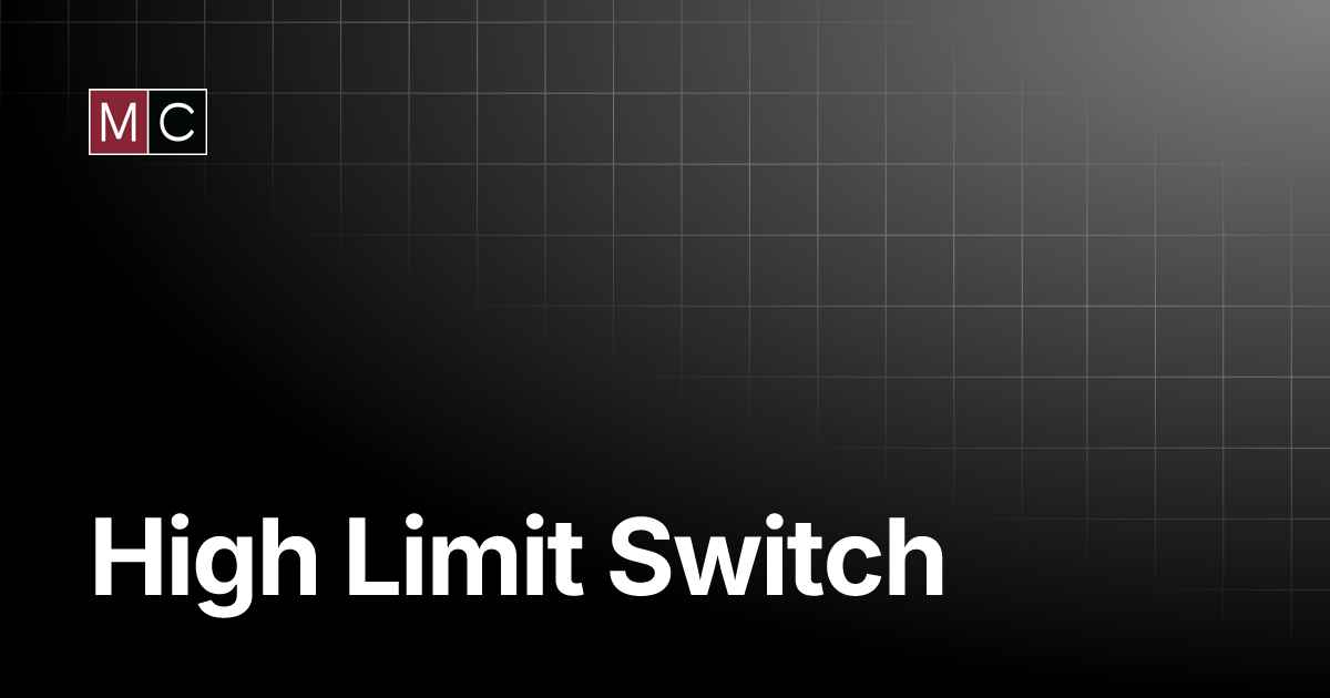 High Limit Switch | Dryer Operations | Mathews Company